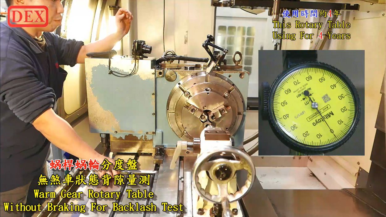 Warm Gear Rotary Table without Braking for Backlash Test :: Showroom